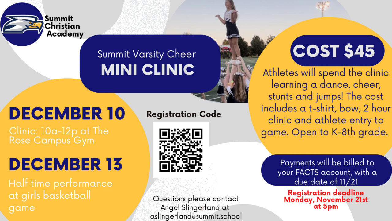 Cheer Mini Clinic – Summit Christian Academy